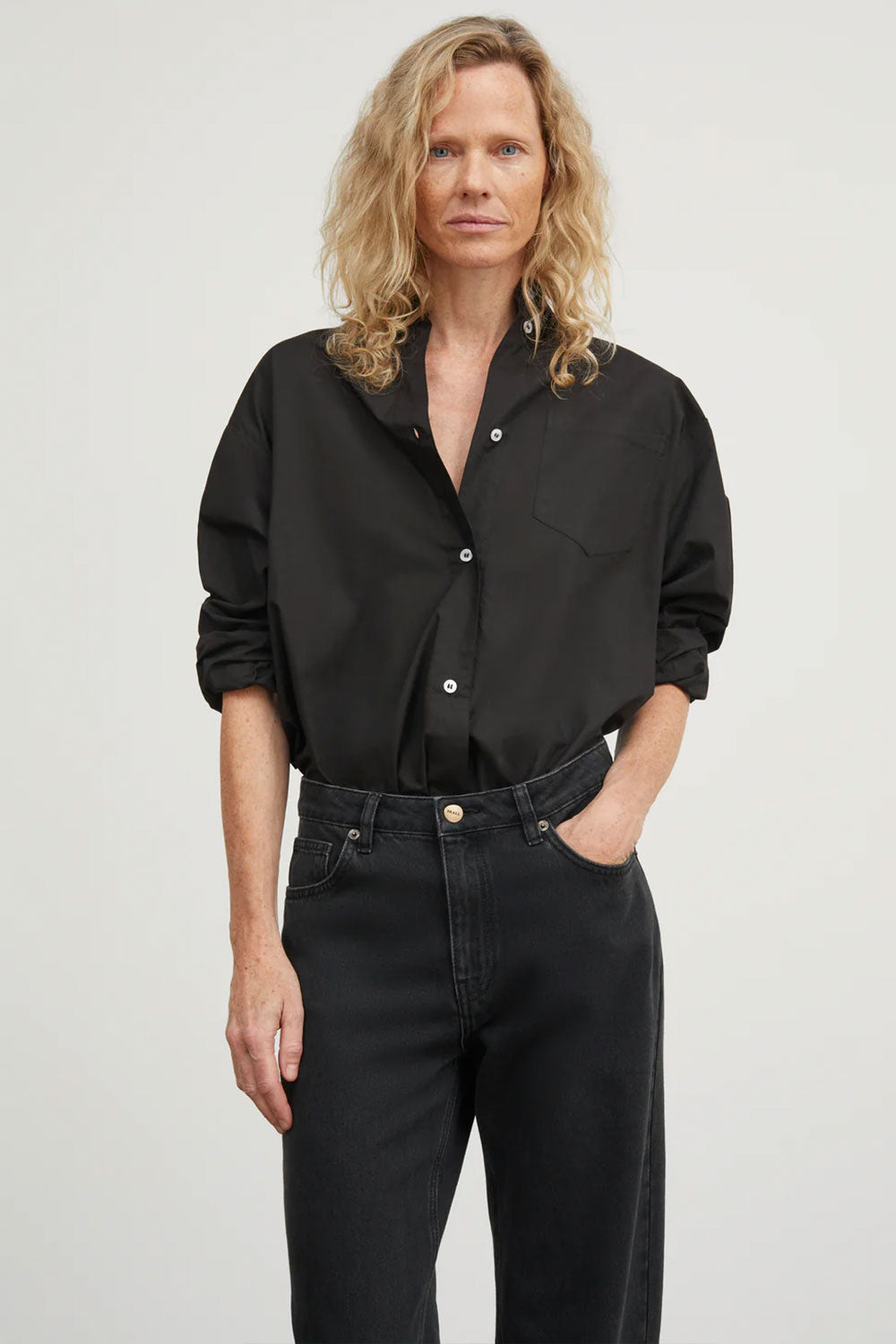 Skall Studio Edgar Shirt, Black | Kontinue.dk